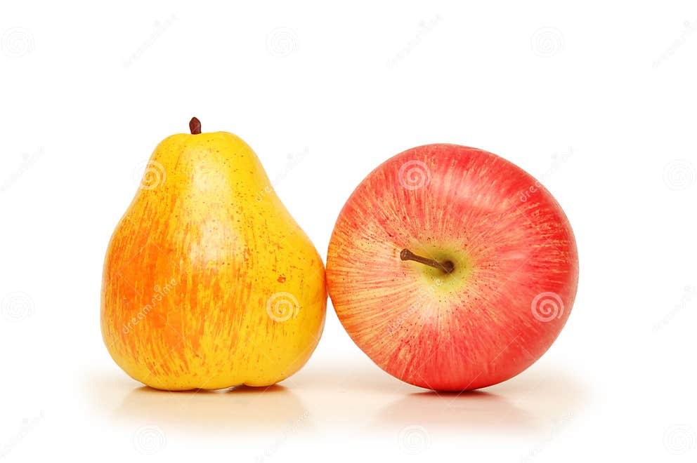 Pear and apple stock image. Image of ripe, group, green - 1472275
