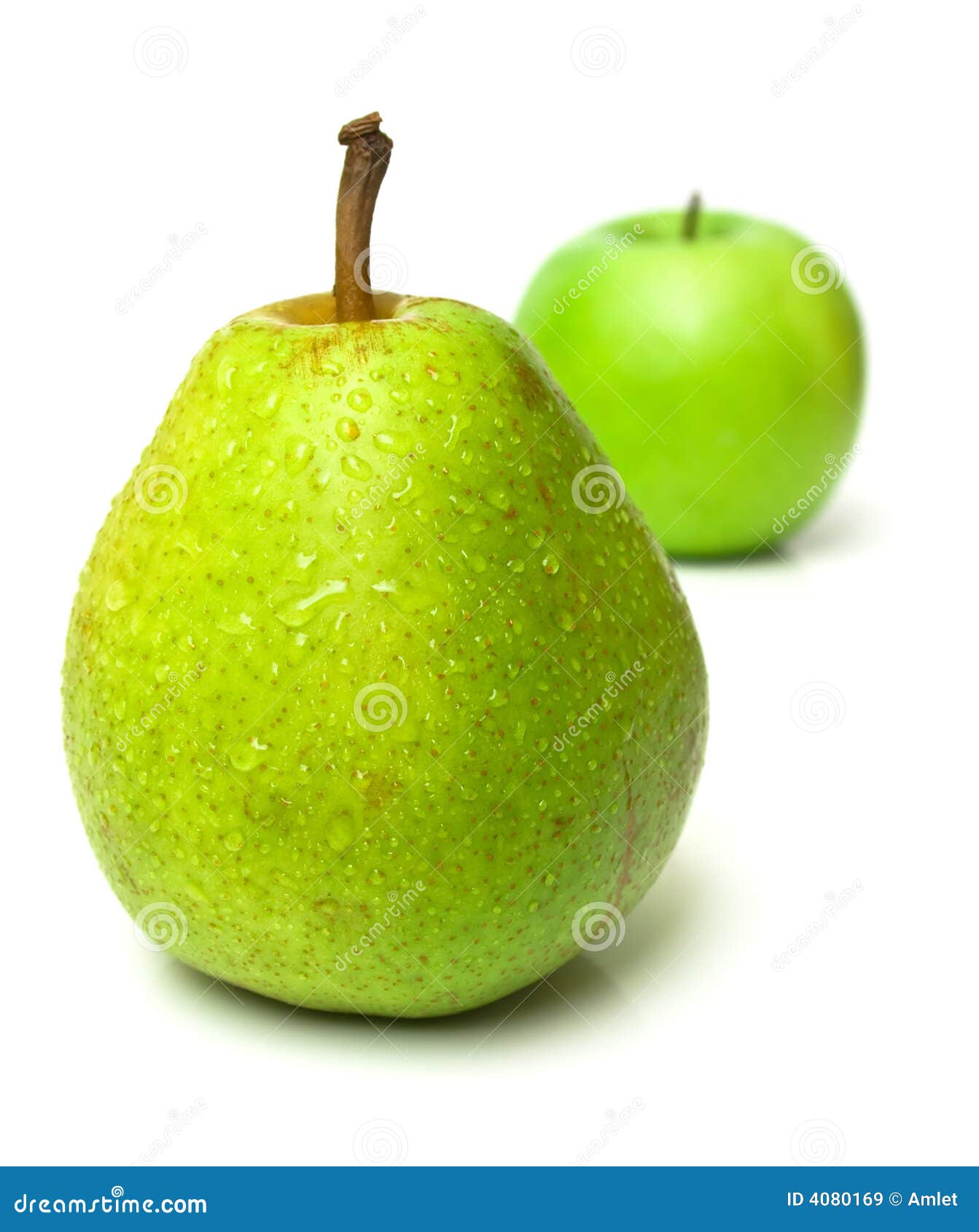Pear and apple stock image. Image of ripe, drop, season - 4080169