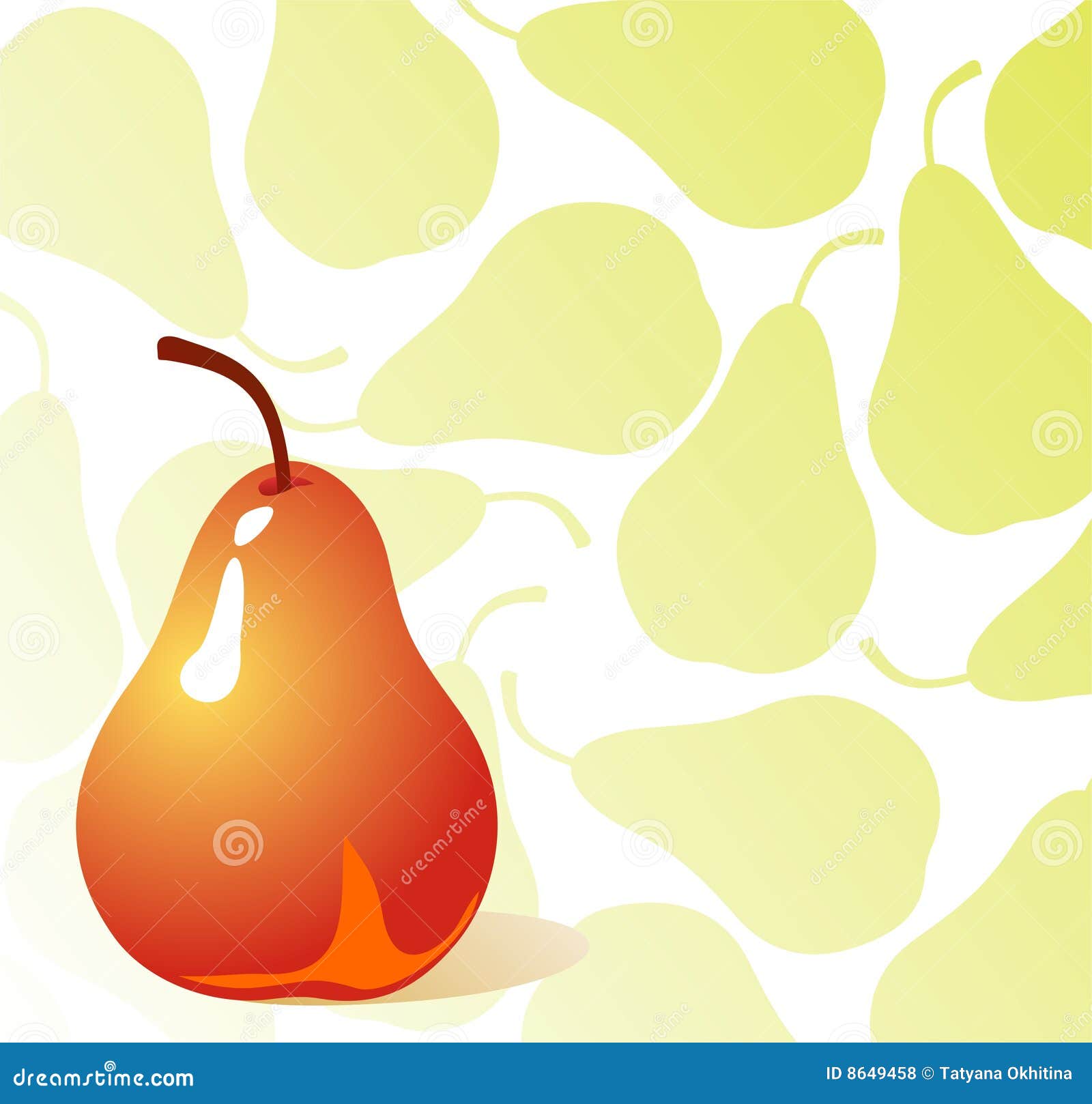 Pear background stock vector. Illustration of silhouette - 8649458