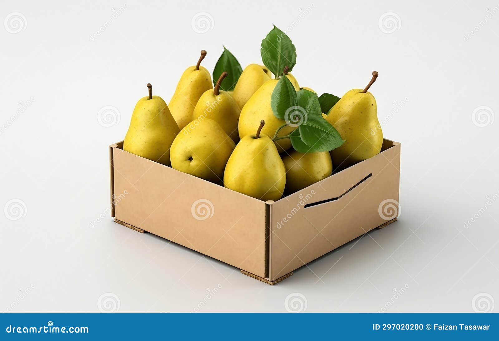 Pear Box Transparent Background -Generative Ai Stock Illustration ...