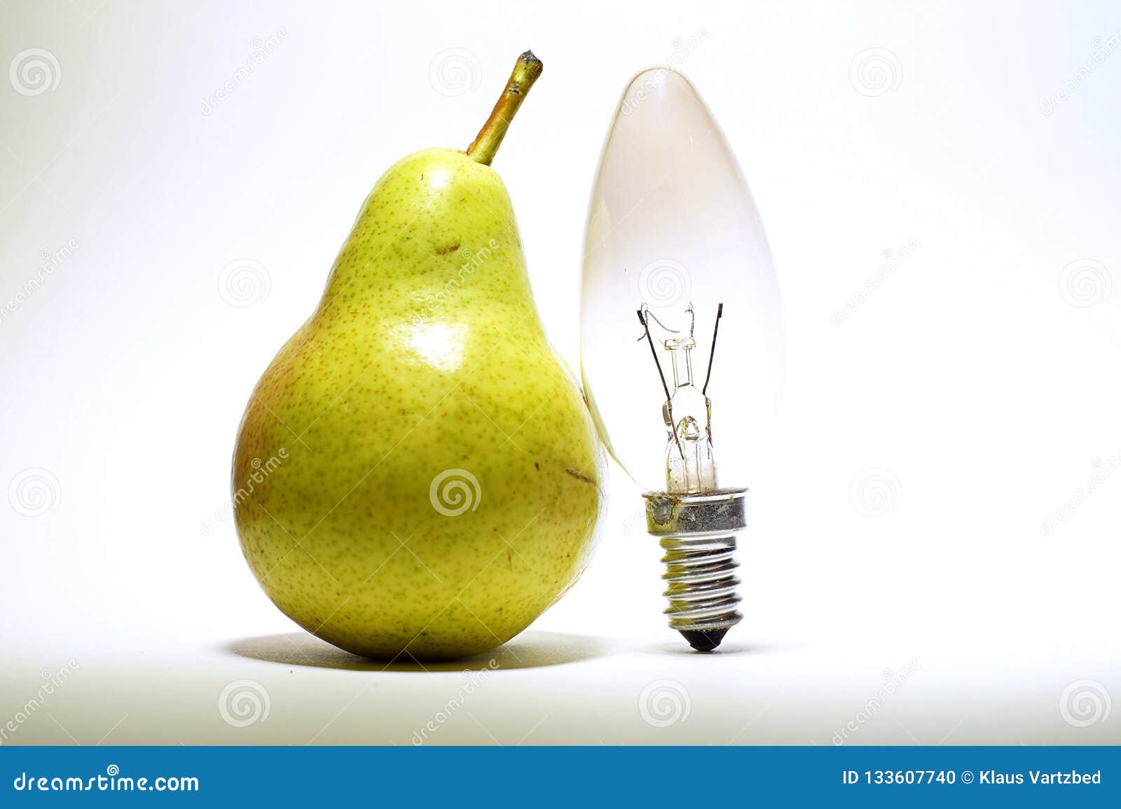 Still Life of Pear and Bulb Stock Photo - Image of marketing, birne ...