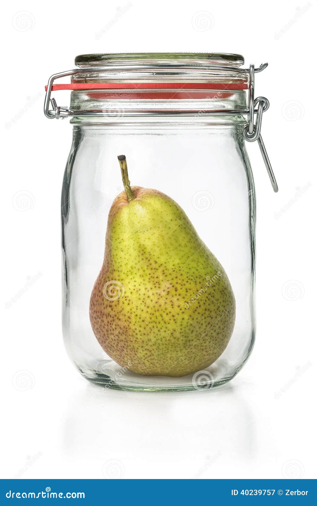 Pear in a canning jar stock image. Image of preservation - 40239757