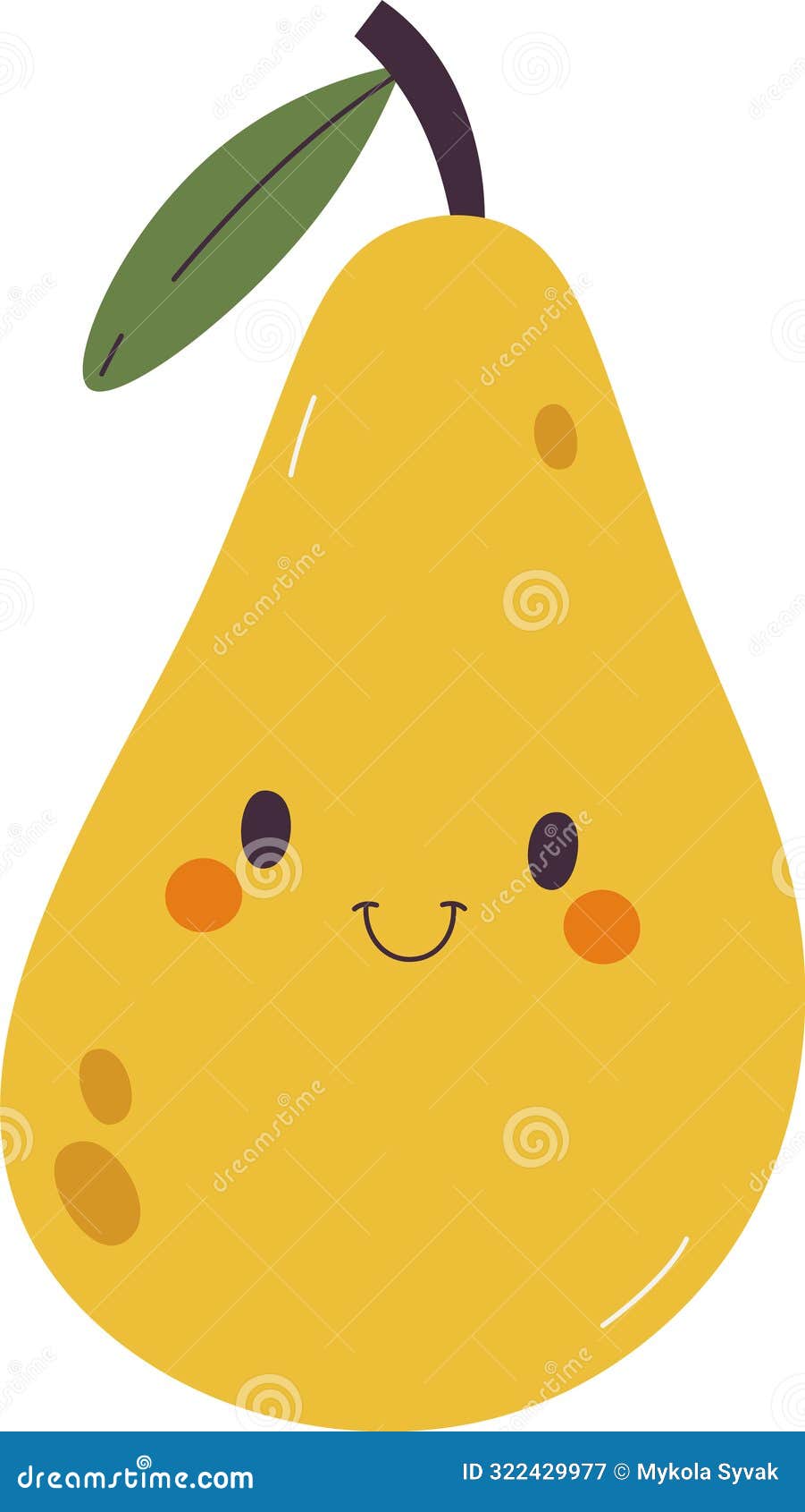 Pear Cartoon Character stock vector. Illustration of emotion - 322429977