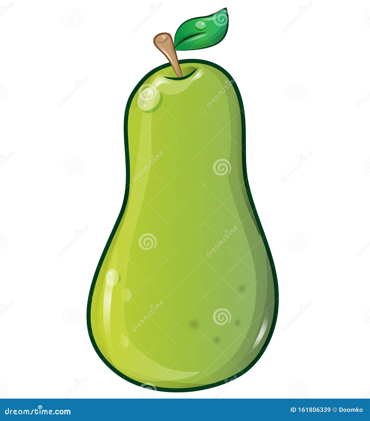 Pear Cartoon With Many Expressions | CartoonDealer.com #29876813