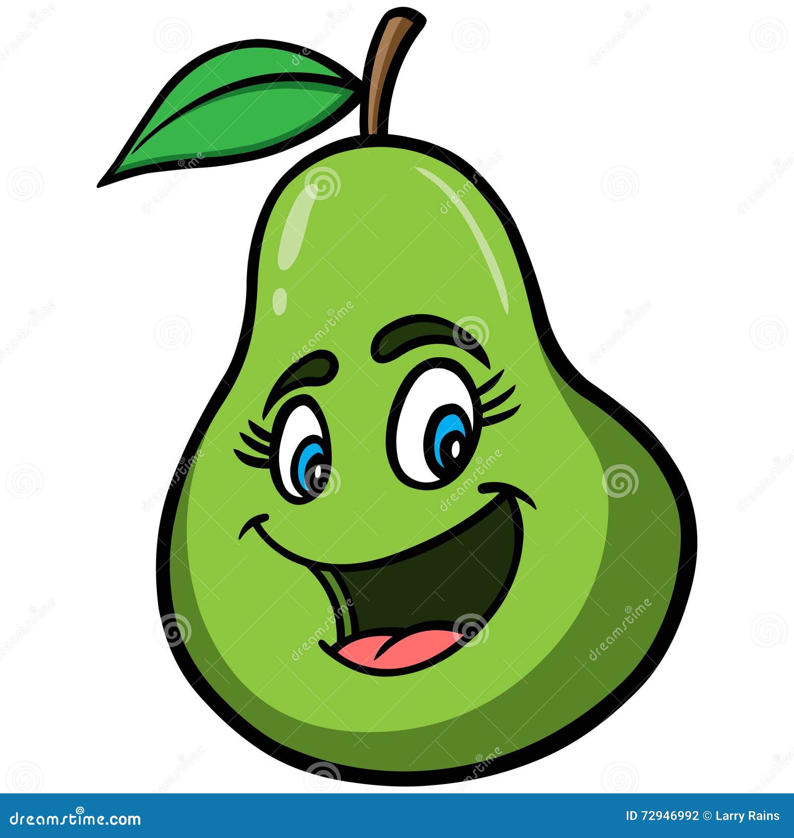 Pear Cartoon Vector Illustration | CartoonDealer.com #72946992