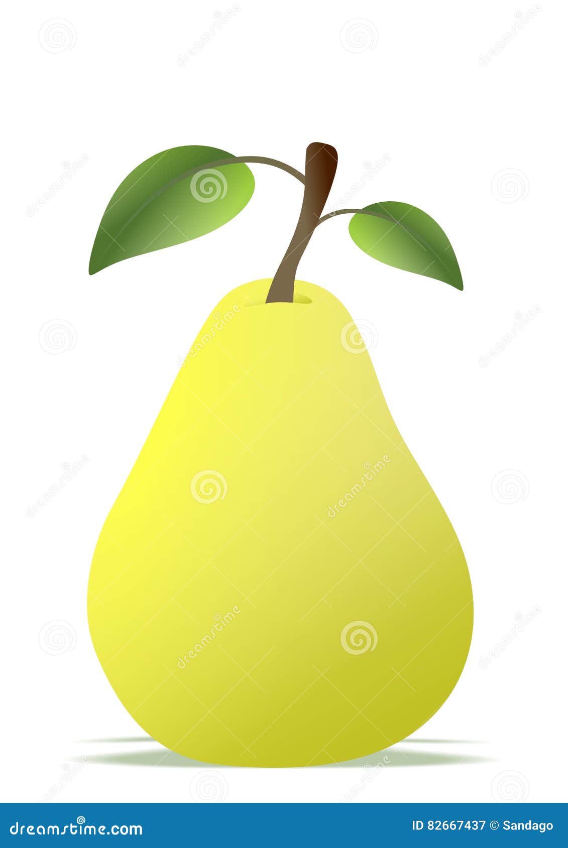 Pear Cartoon Vector | CartoonDealer.com #13808487