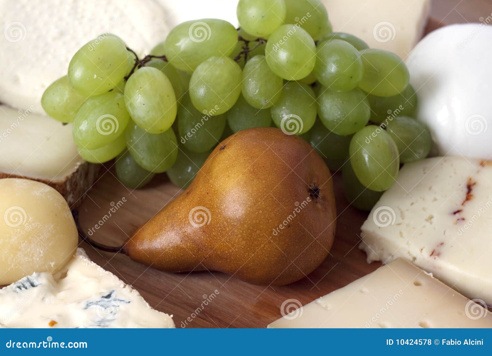 Pear, Cheese and grape stock photo. Image of italy, honey - 10424578