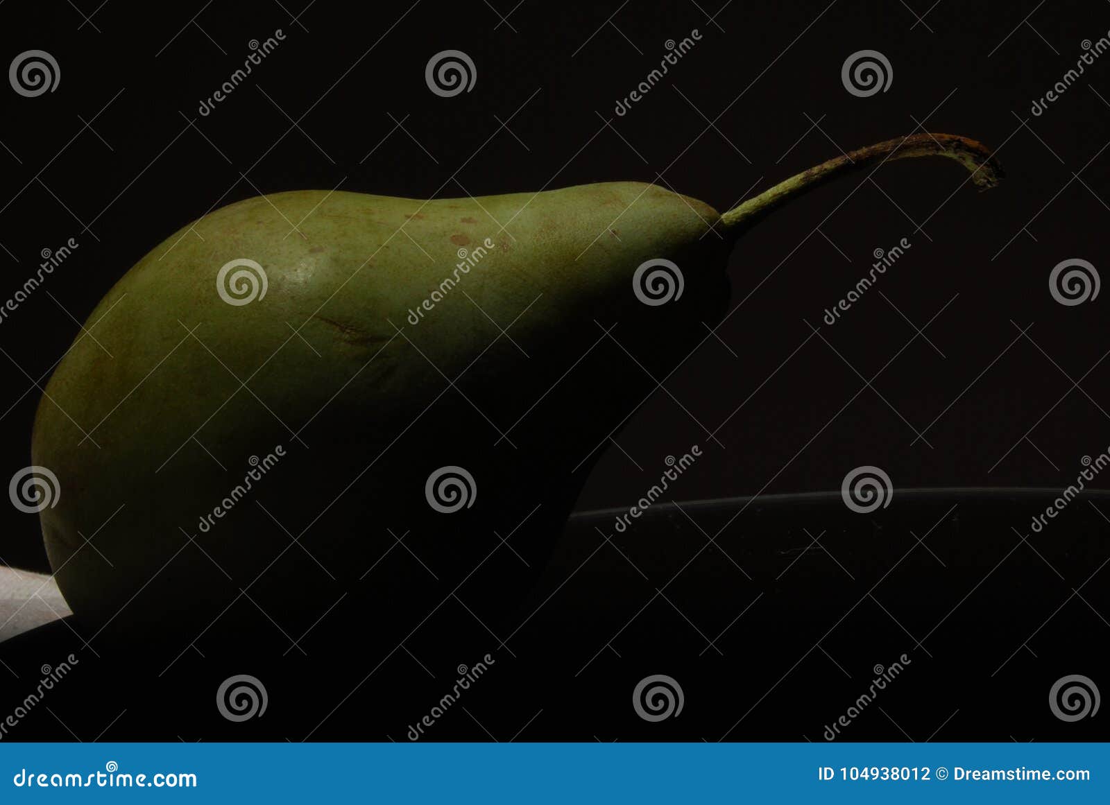 PEAR in CLOSE-UP with DARK BACKGROUND Stock Photo - Image of scale ...