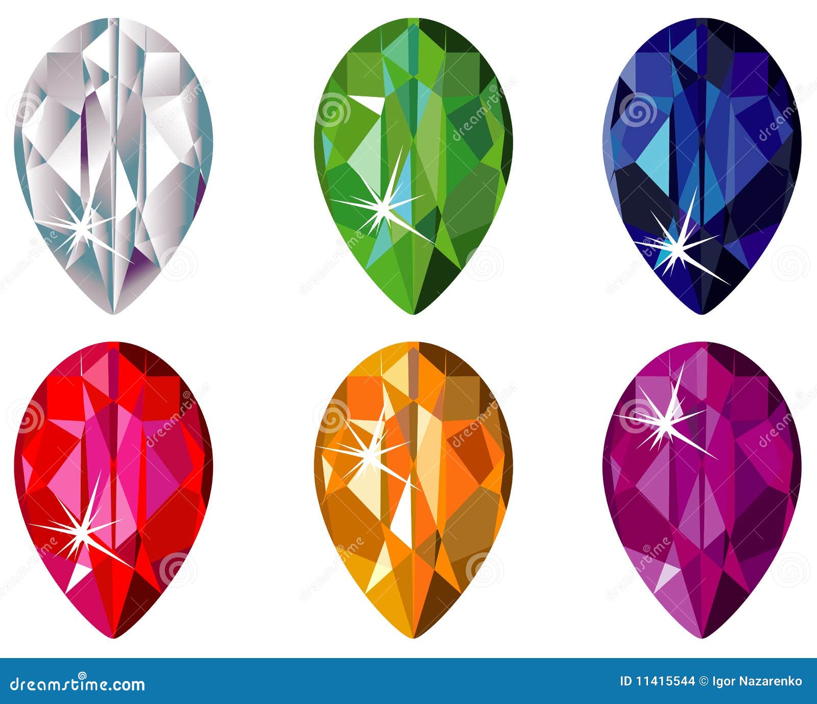 Pear Cut Precious Gemstone Length To Width Ratios. Outline Icon With ...