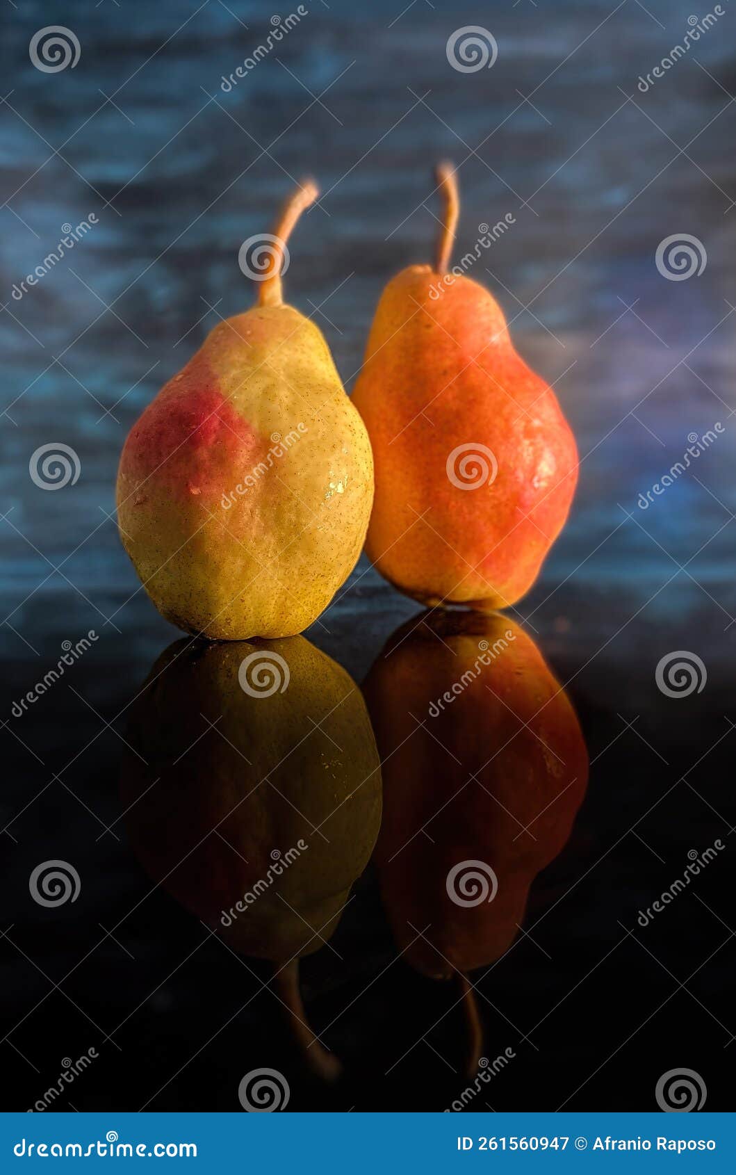 Pear in dark background stock image. Image of dark, supermarket - 261560947