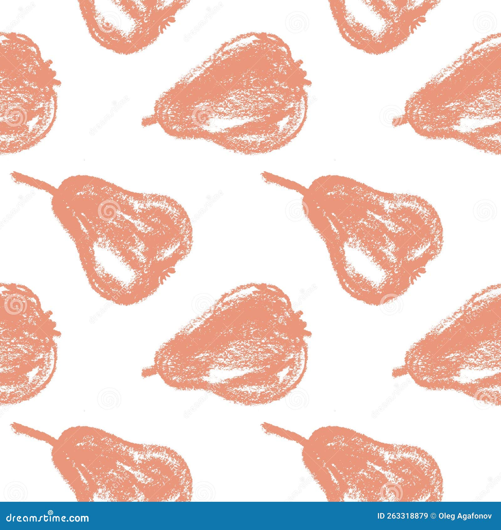 Color Pears Seamless Pattern for Fabric Design. Pink Pear Textile ...