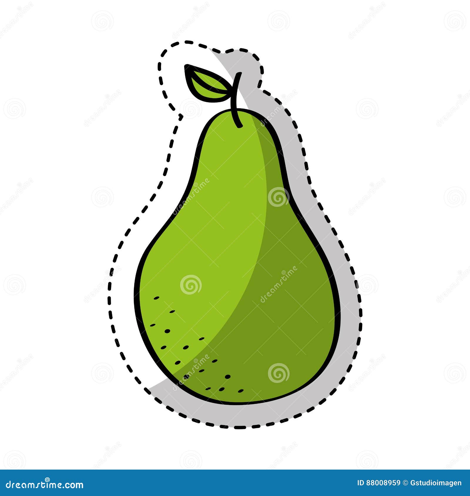 Pear Fresh Fruit Drawing Icon Stock Vector - Illustration of healthy ...
