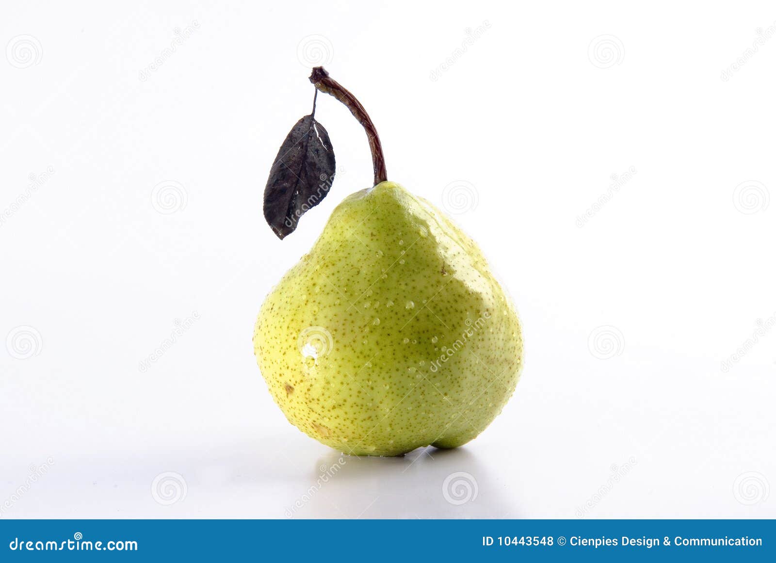 Pear Fruit Isolated on White Stock Photo - Image of close, diet: 10443548