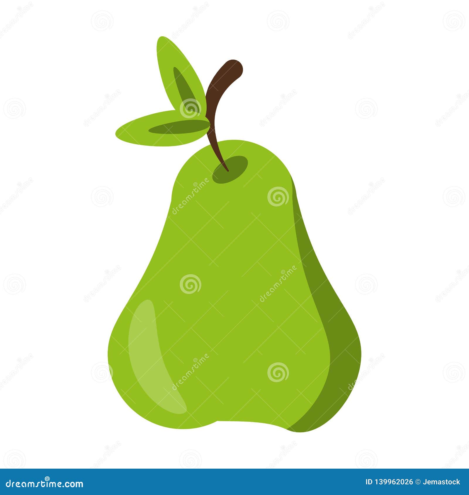 Pear fruit symbol stock vector. Illustration of pear - 139962026