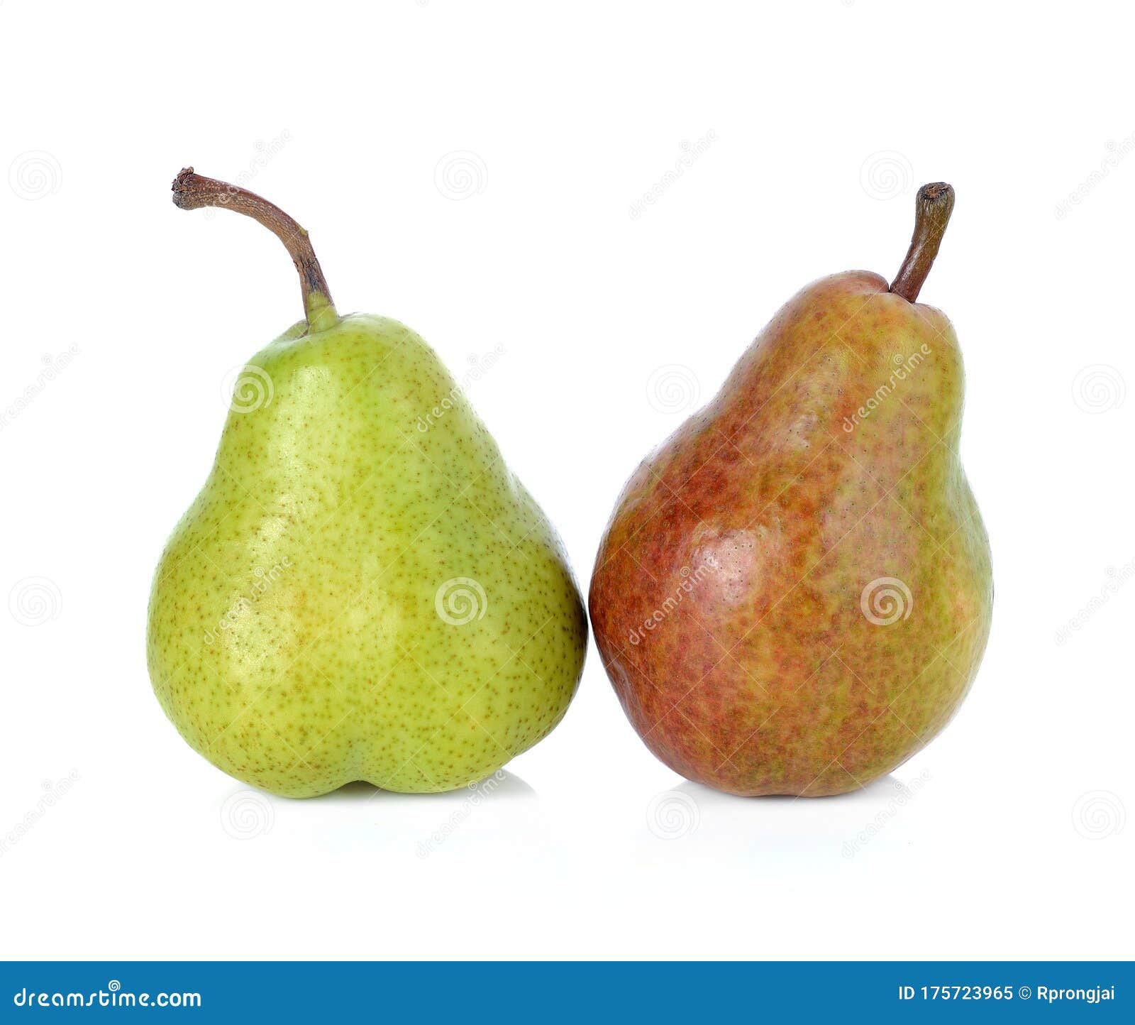 Pear Fruit on White Background Stock Image - Image of williams, diet ...