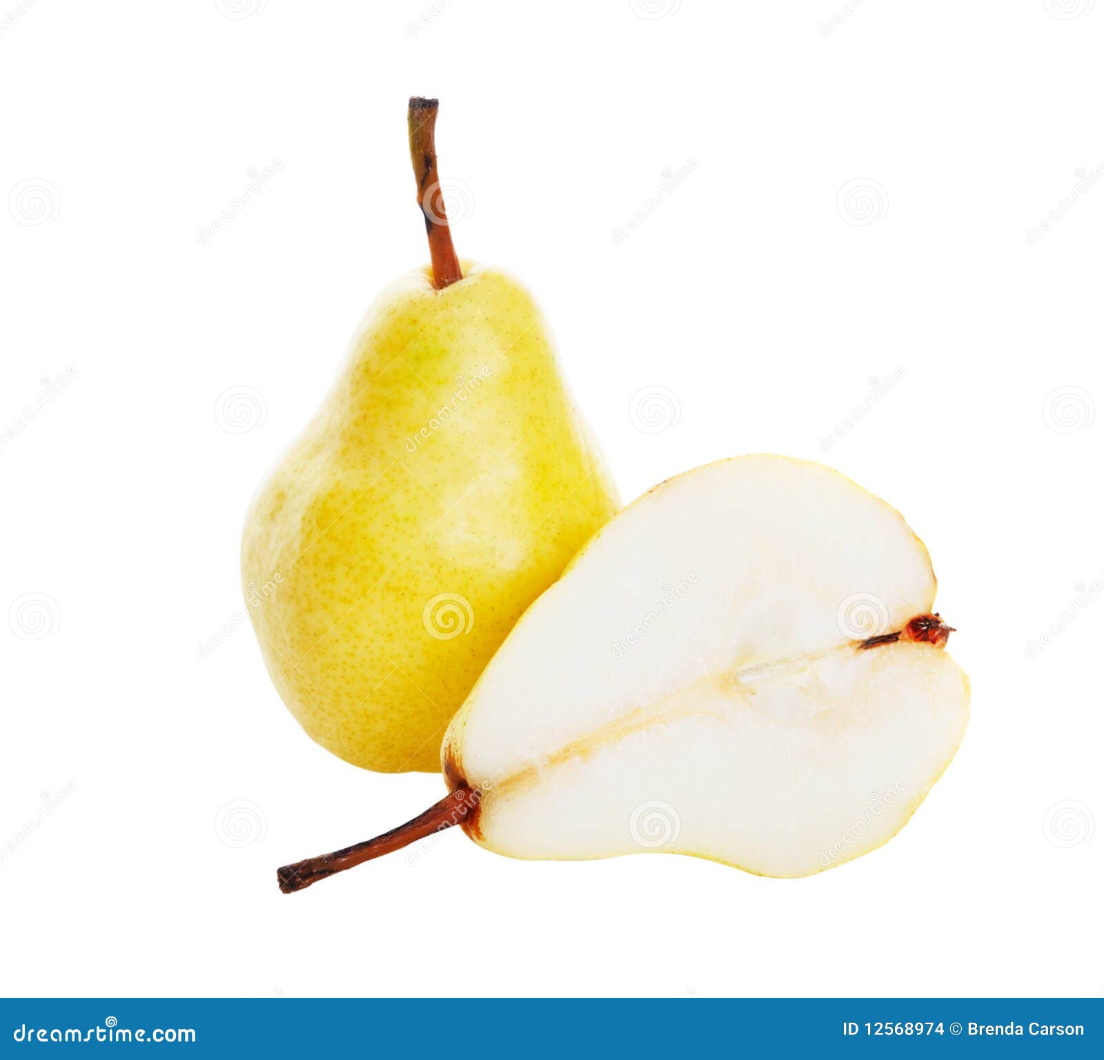 Pear and a Half stock photo. Image of background, fruit - 12568974