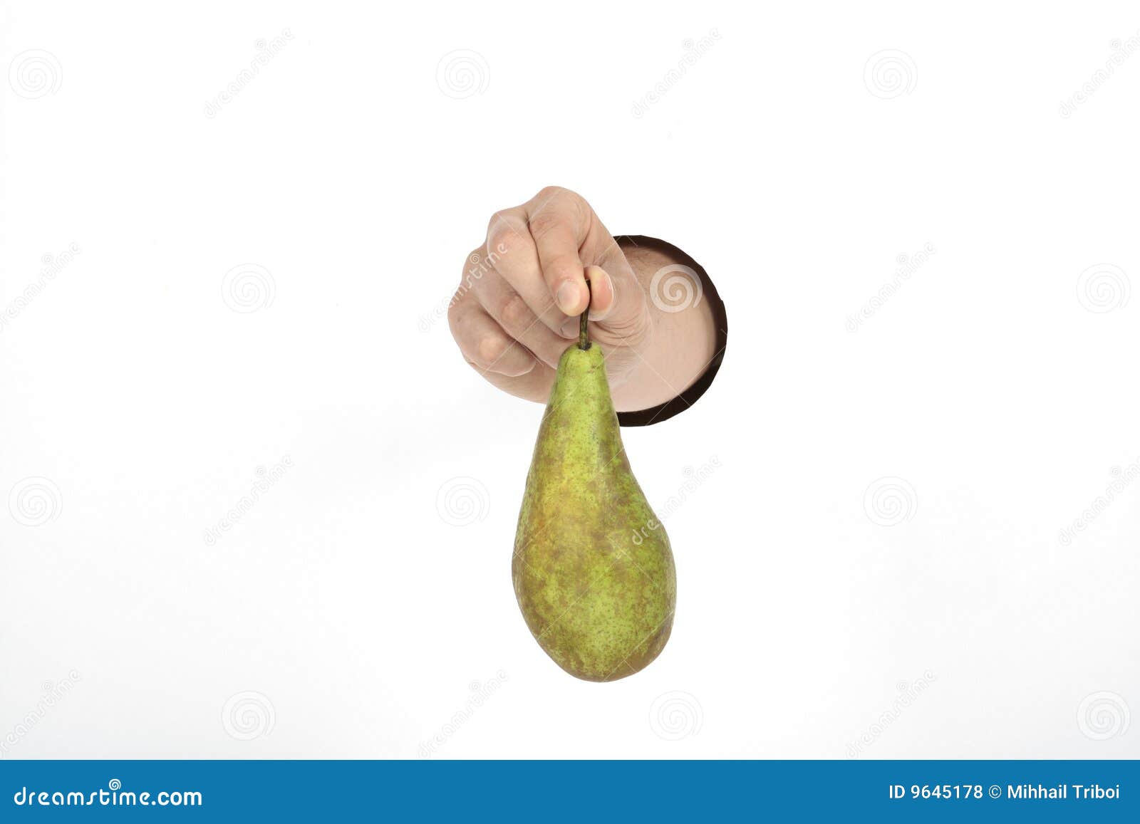 Pear in hand stock photo. Image of diet, variety, healthy - 9645178