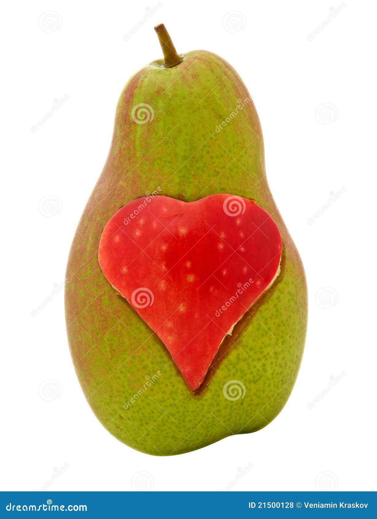 Pear with heart shape stock photo. Image of energy, nutrition - 21500128