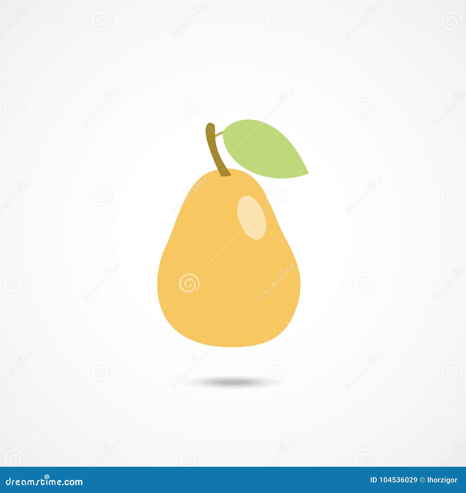 Pear Icon, Vector | CartoonDealer.com #184518920