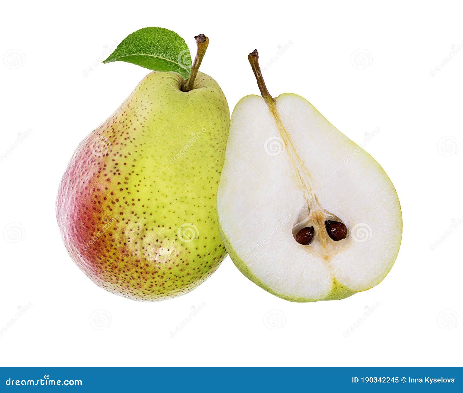 Pear isolated on white stock image. Image of healthy - 190342245