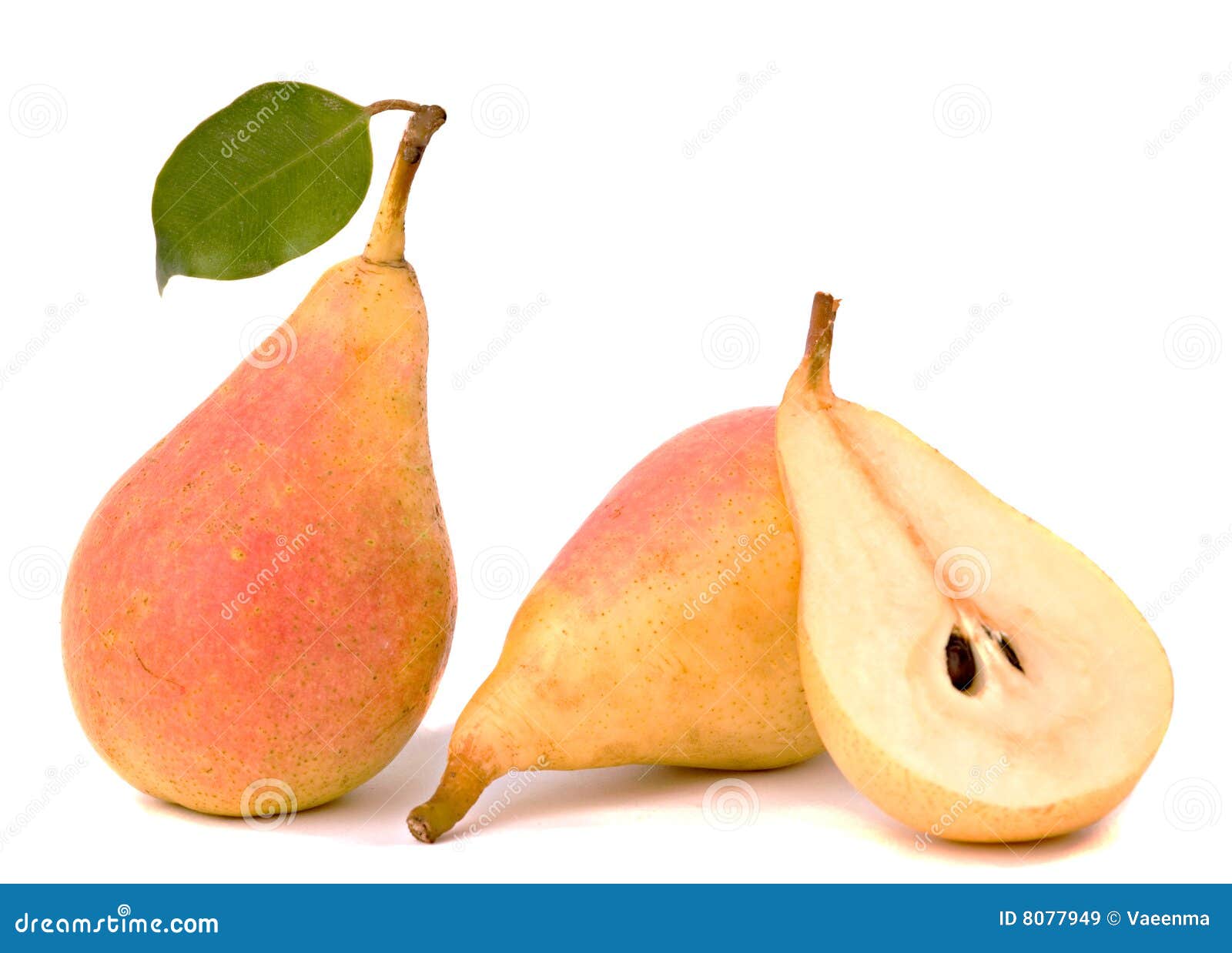 Pear and its section stock image. Image of juicy, fruit - 8077949