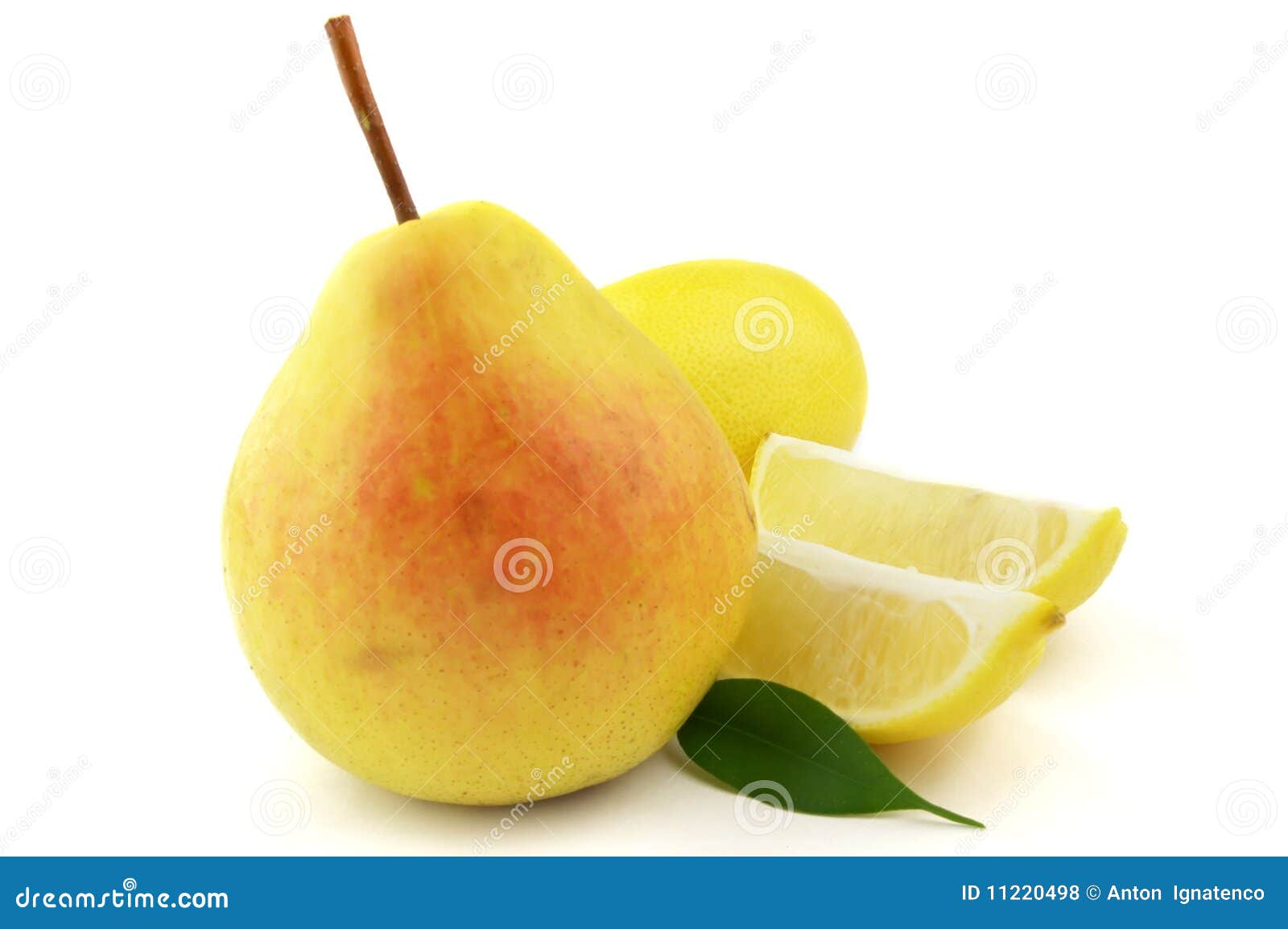Pear with lemon stock photo. Image of white, ripe, food - 11220498