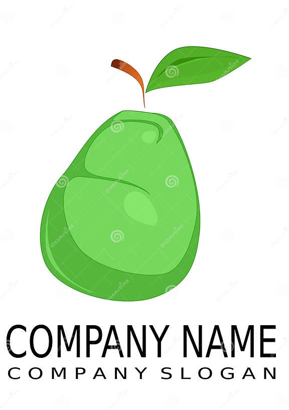 Pear - logo stock illustration. Illustration of trademark - 8506451