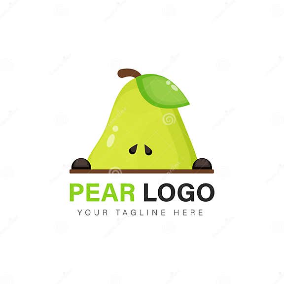 Pear logo design stock vector. Illustration of sweet - 255581026