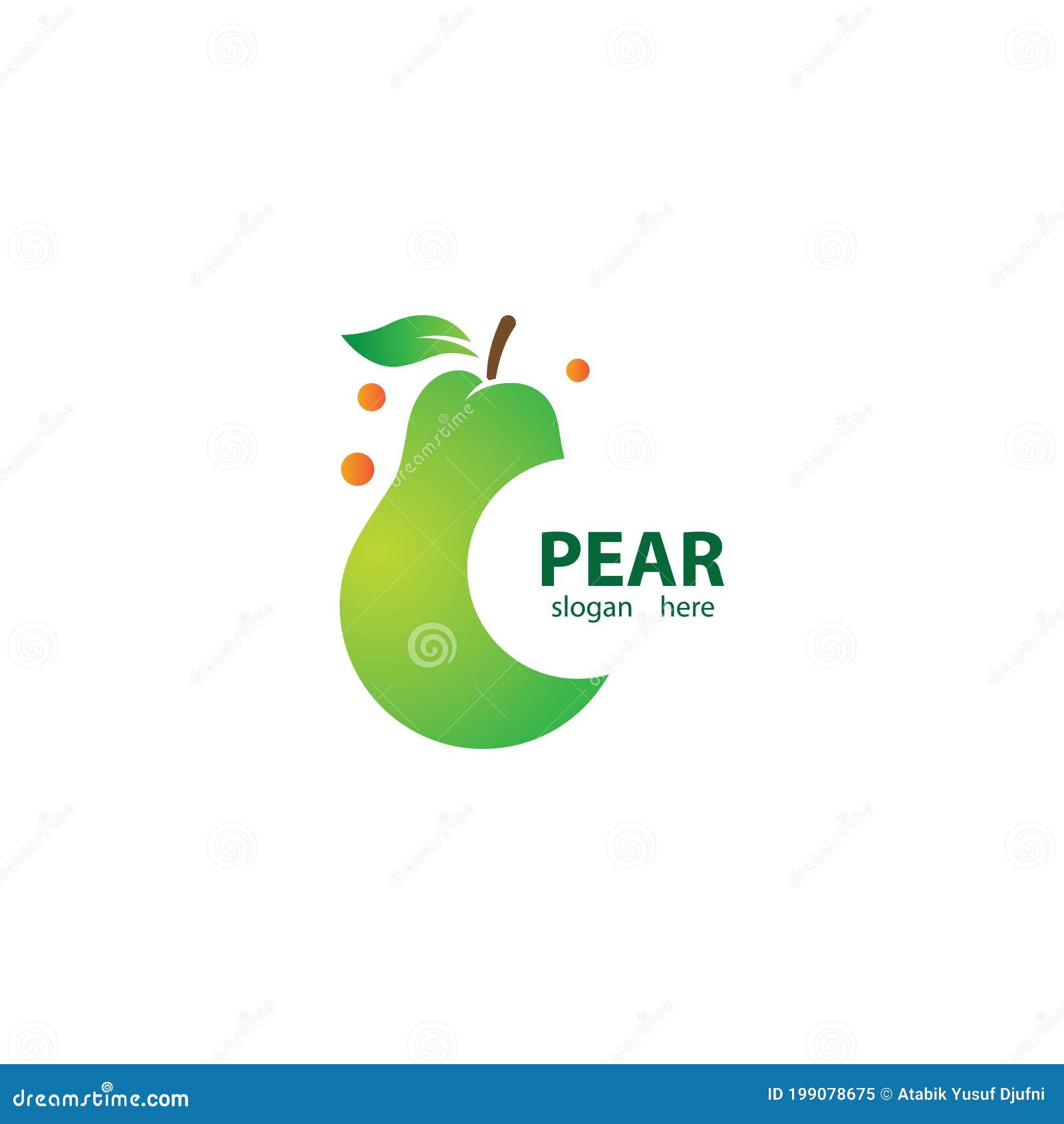 Pear logo images stock vector. Illustration of natural - 199078675