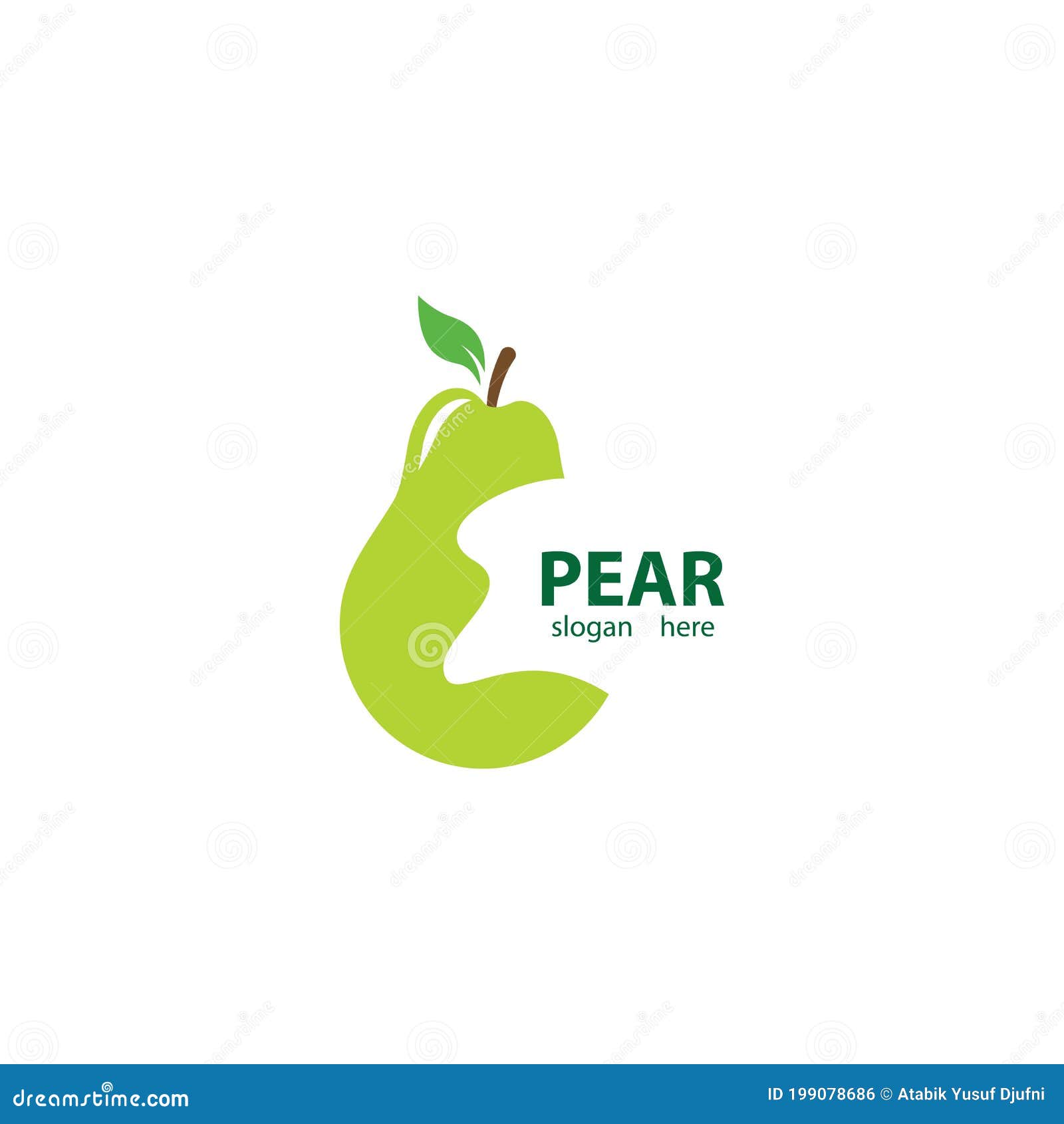 Pear logo images stock vector. Illustration of leaf - 199078686