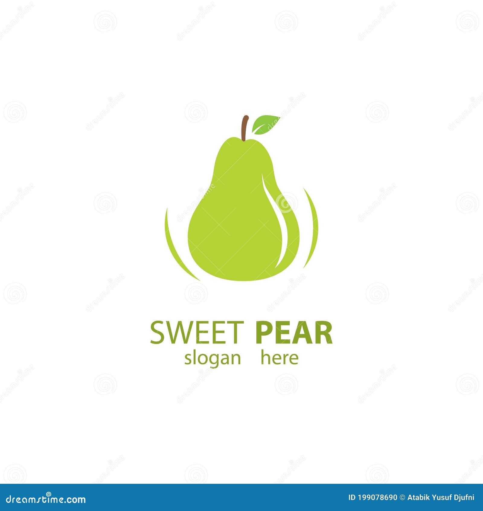 Pear logo images stock vector. Illustration of shape - 199078690