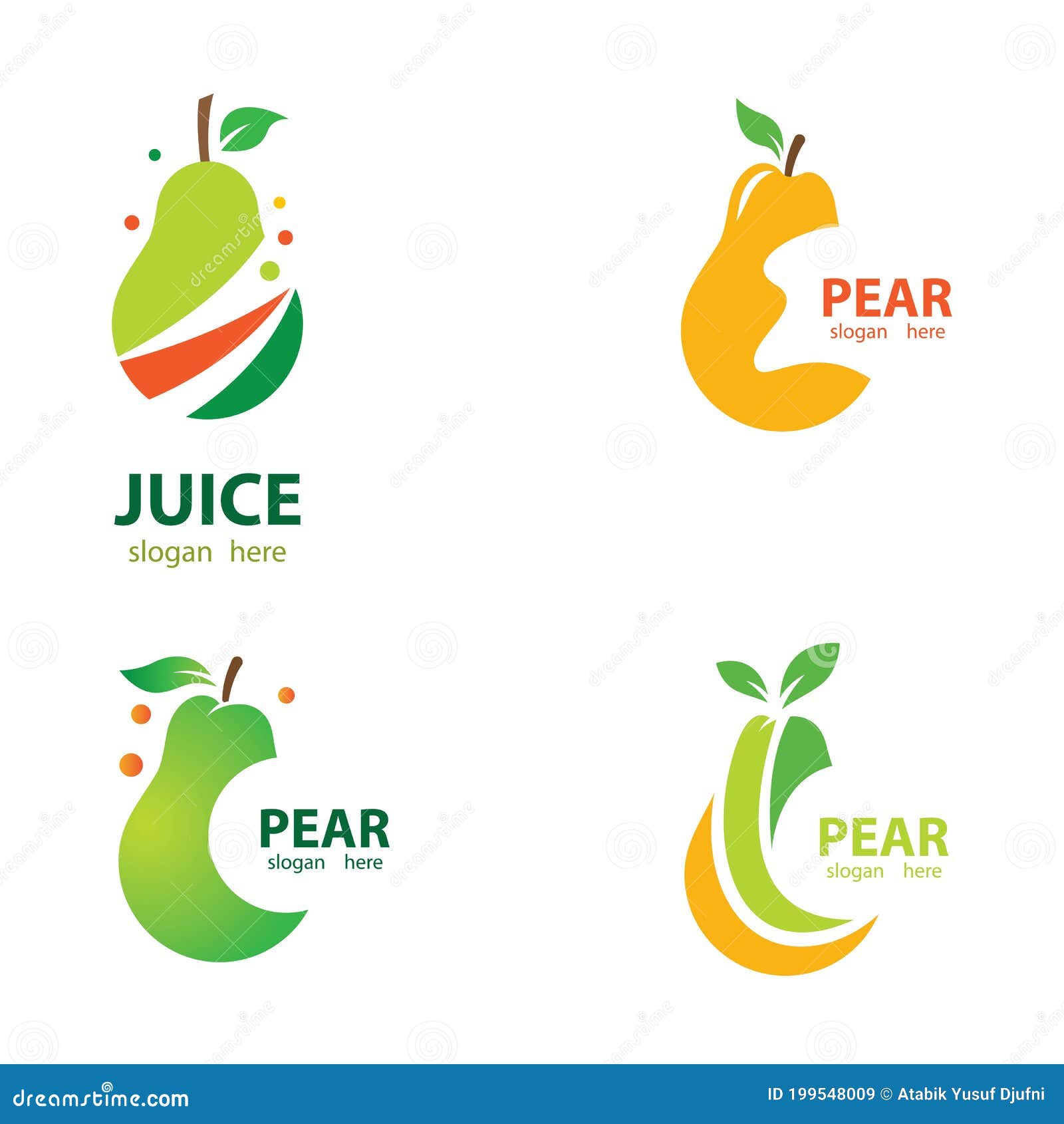 Pear logo images stock vector. Illustration of healthy - 199548009
