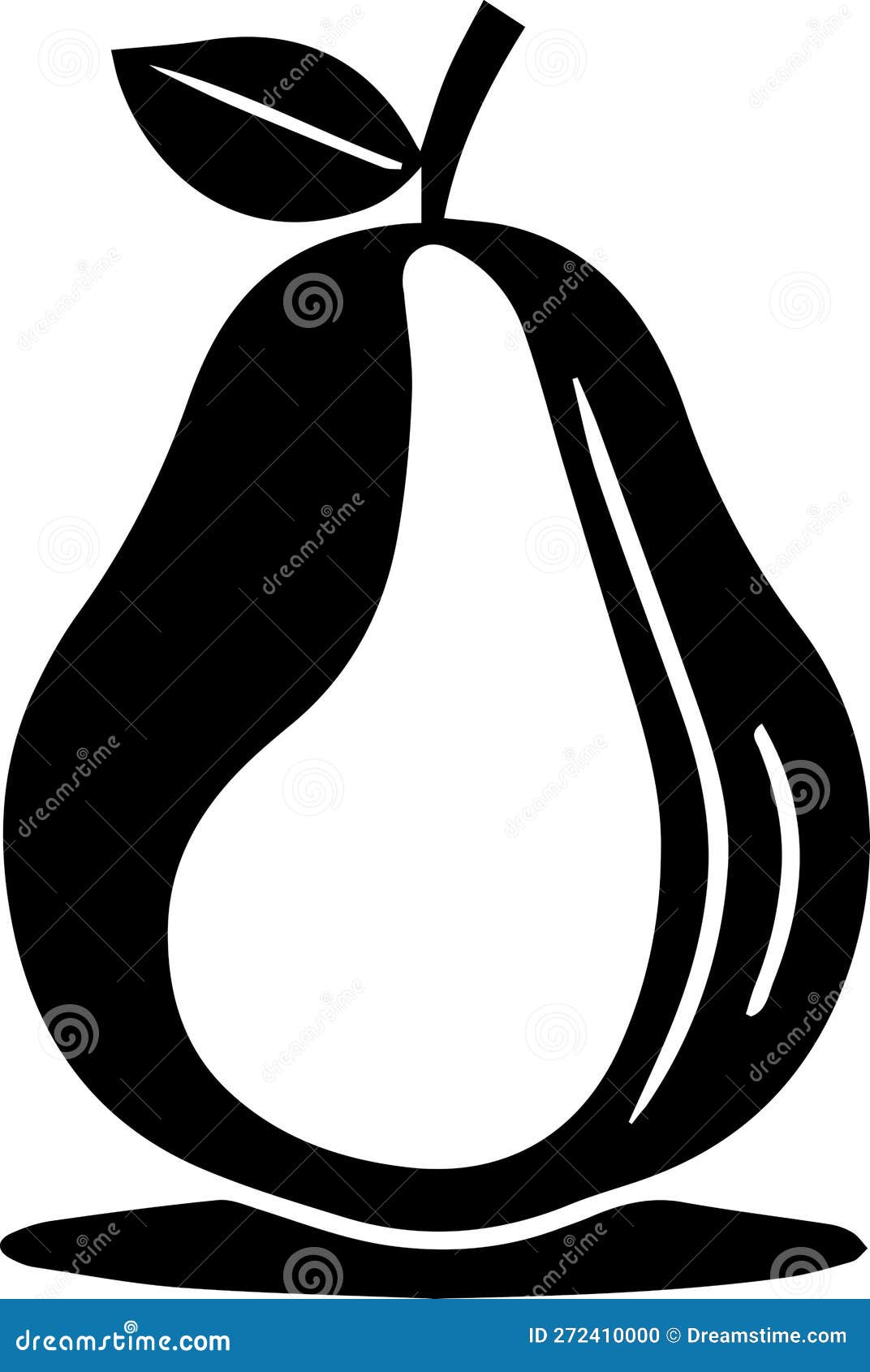 Pear Logo Monochrome Design Style Stock Vector - Illustration of ...