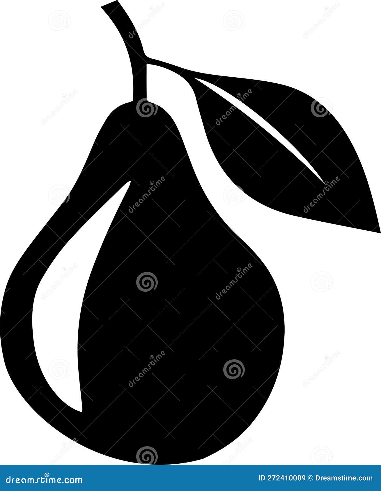 Pear Logo Monochrome Design Style Stock Vector - Illustration of canned ...