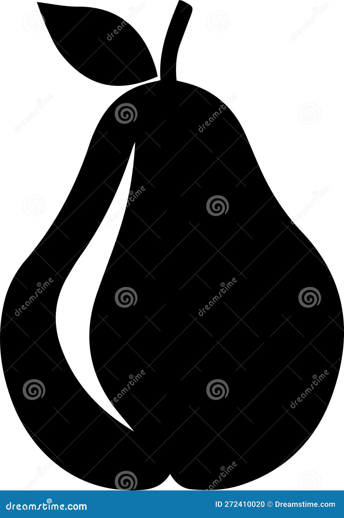 Pear Logo Monochrome Design Style Stock Vector - Illustration of fruit ...