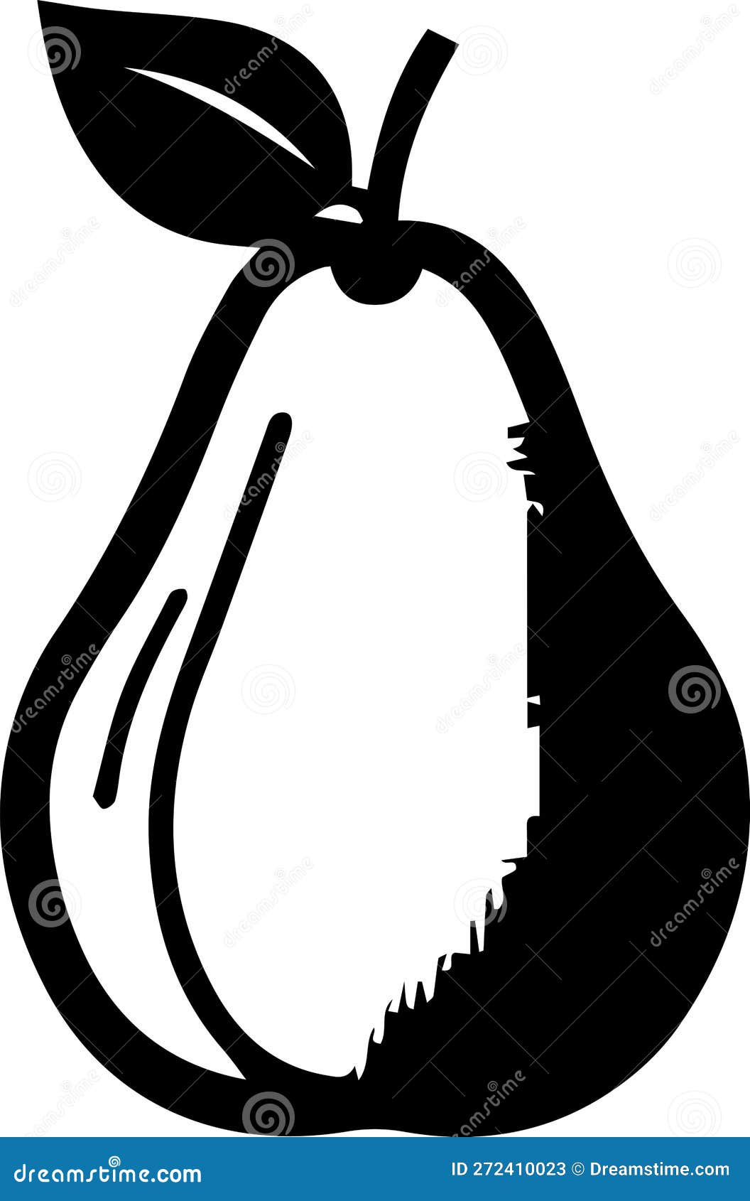 Pear Logo Monochrome Design Style Stock Vector - Illustration of logo ...