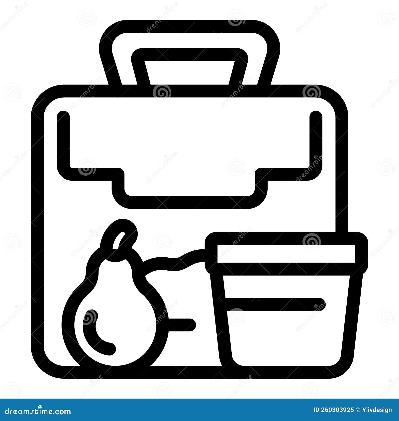 Pear Lunch Box Icon Outline Vector. School Meal Stock Vector ... Pear Lunch Box Icon Outline Vector. School Meal Stock Vector ...
