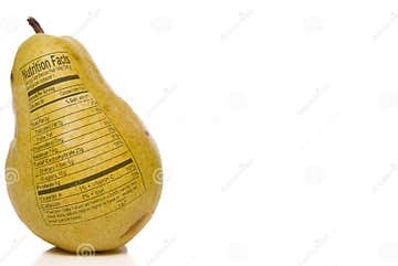Pear Nutrition Facts stock photo. Image of crop, carbohydrate - 10839266
