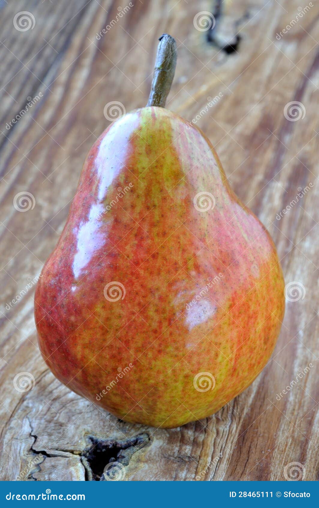 Pear on a old wooden table stock image. Image of organic - 28465111