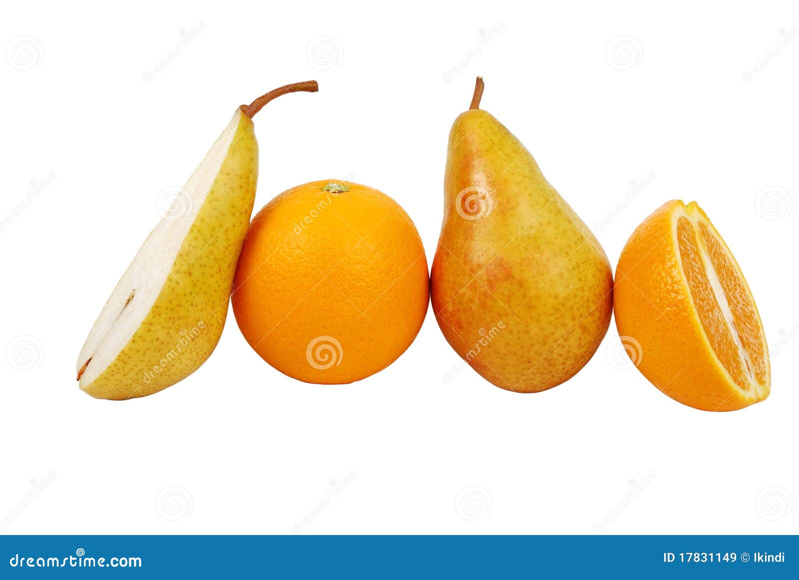Pear and orange stock image. Image of round, half, separately - 17831149