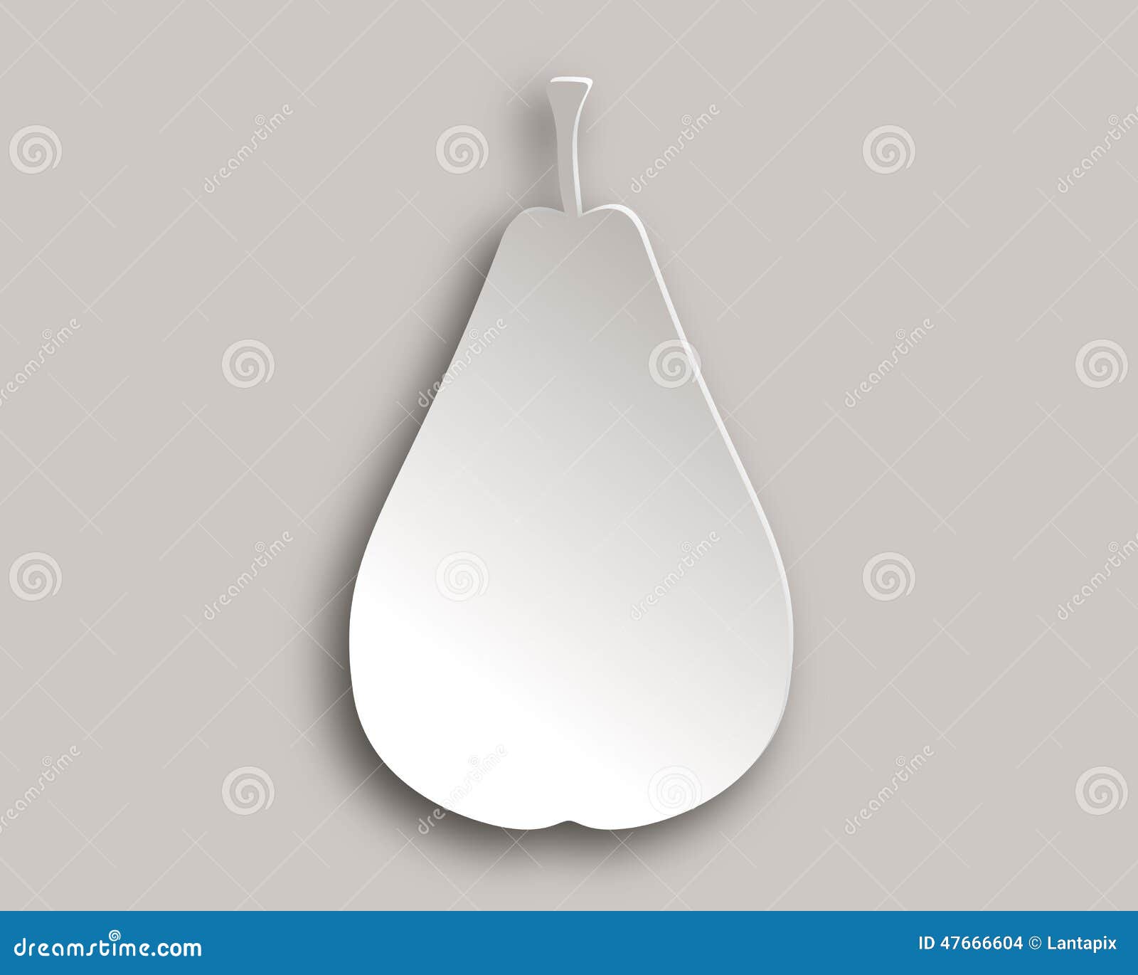 Pear paper style stock vector. Illustration of pome, style - 47666604