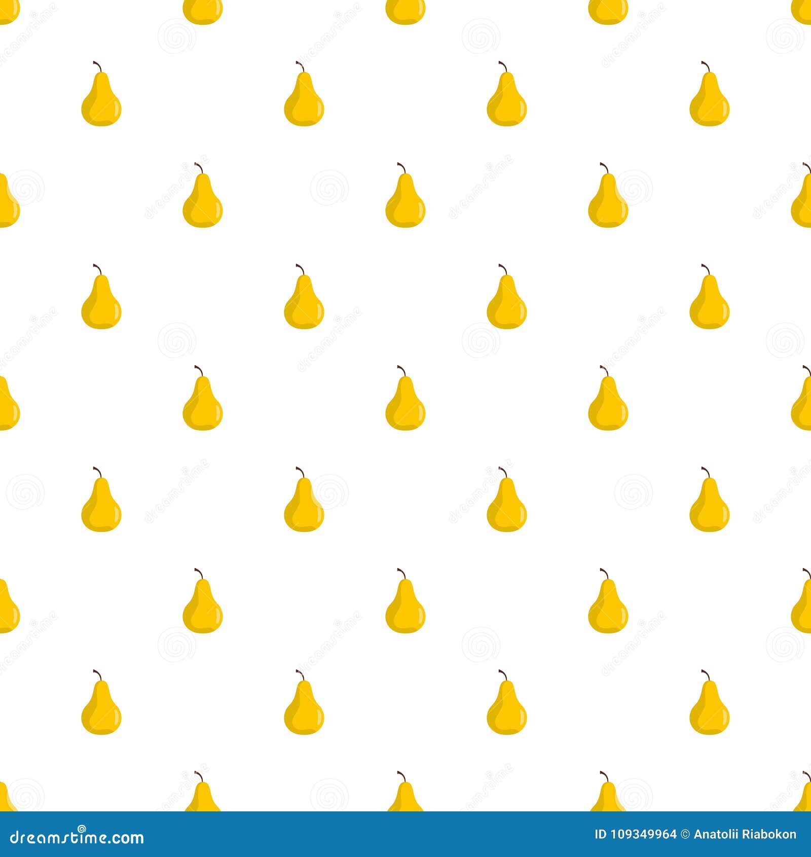 Pear pattern seamless stock vector. Illustration of ripe - 109349964