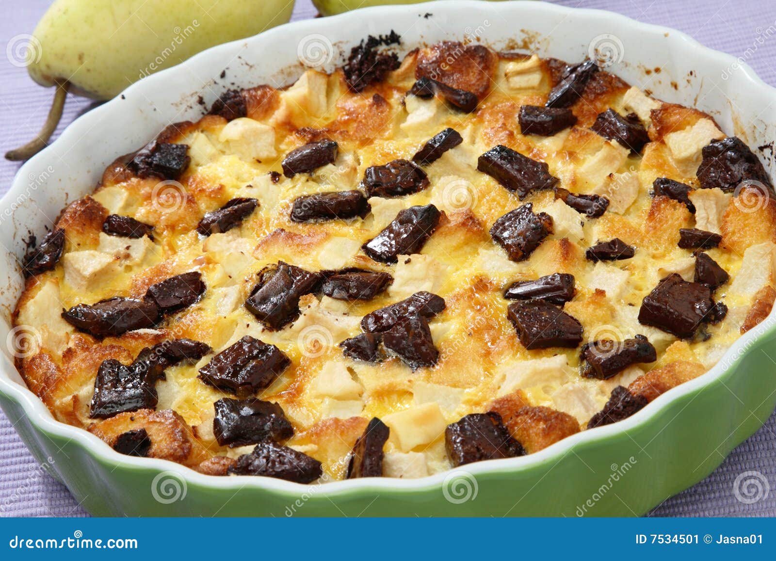 Pear pie dessert stock image. Image of meal, lunch, fruit - 7534501