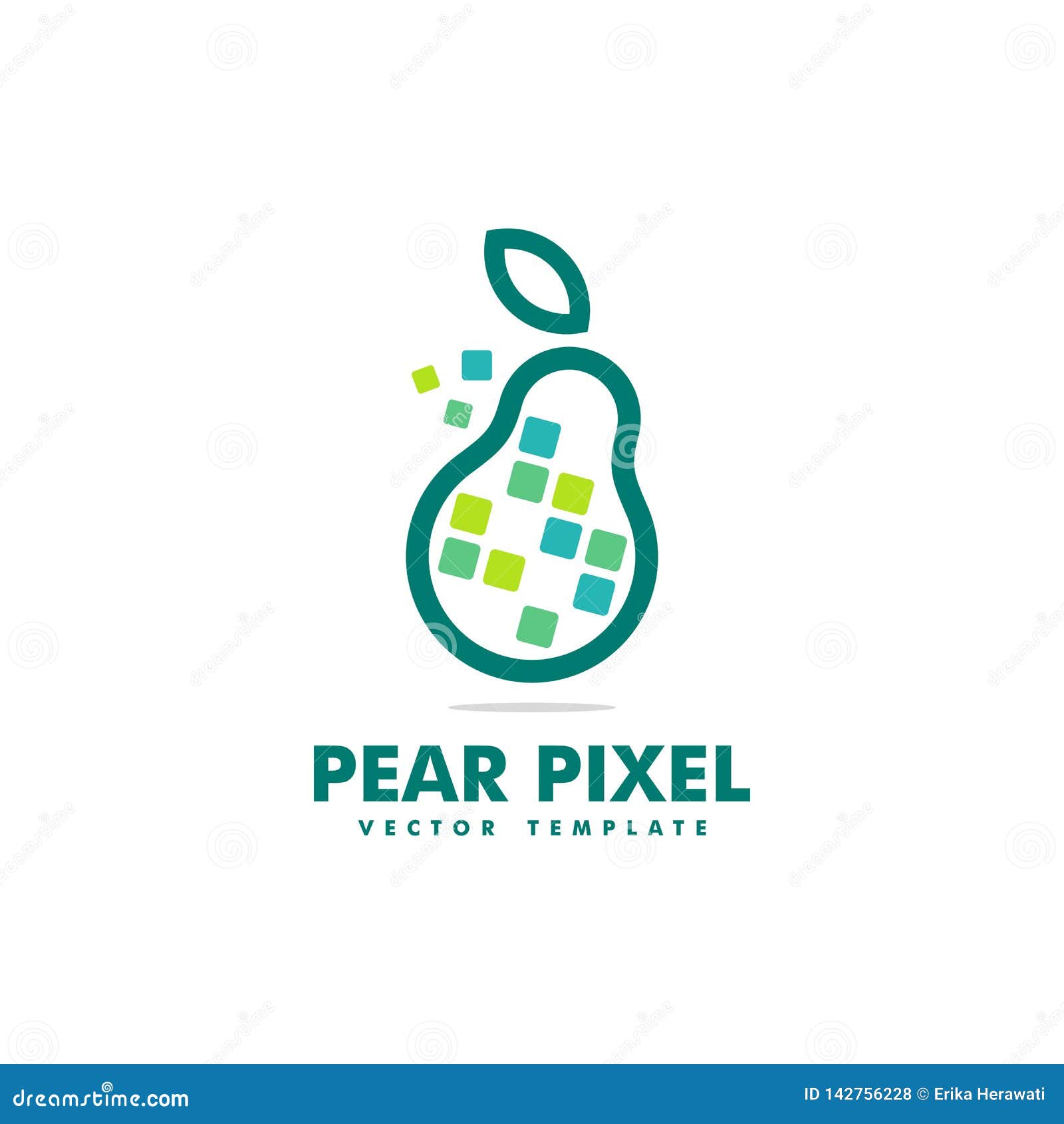 Pear Pixel Art Stock Image | CartoonDealer.com #106402867