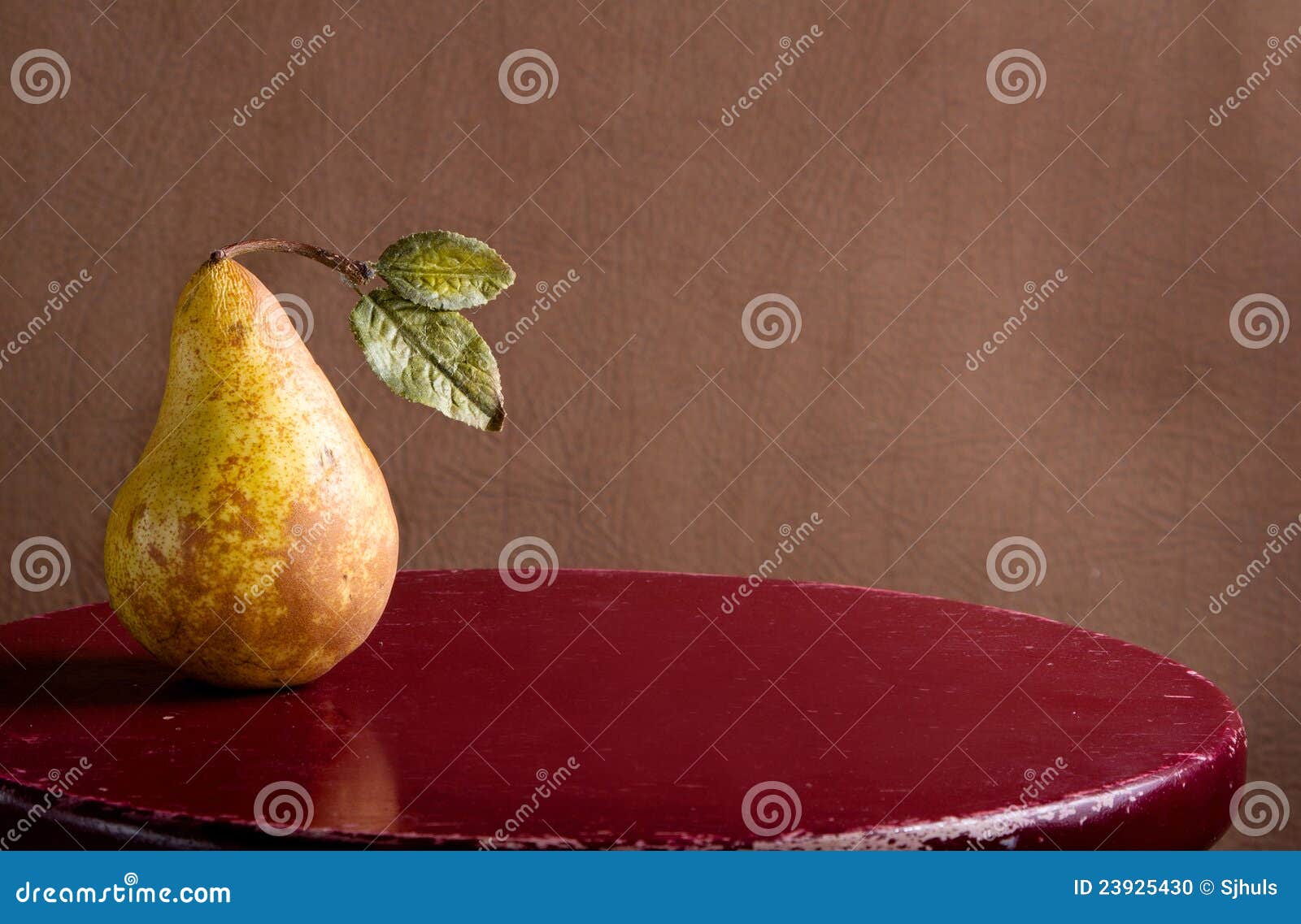 Pear on a rustic stool stock photo. Image of beauty, artistic - 23925430