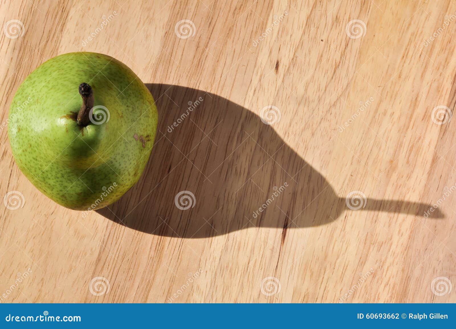 Pear with Shadow on Cutting Board Stock Photo - Image of culinary ...