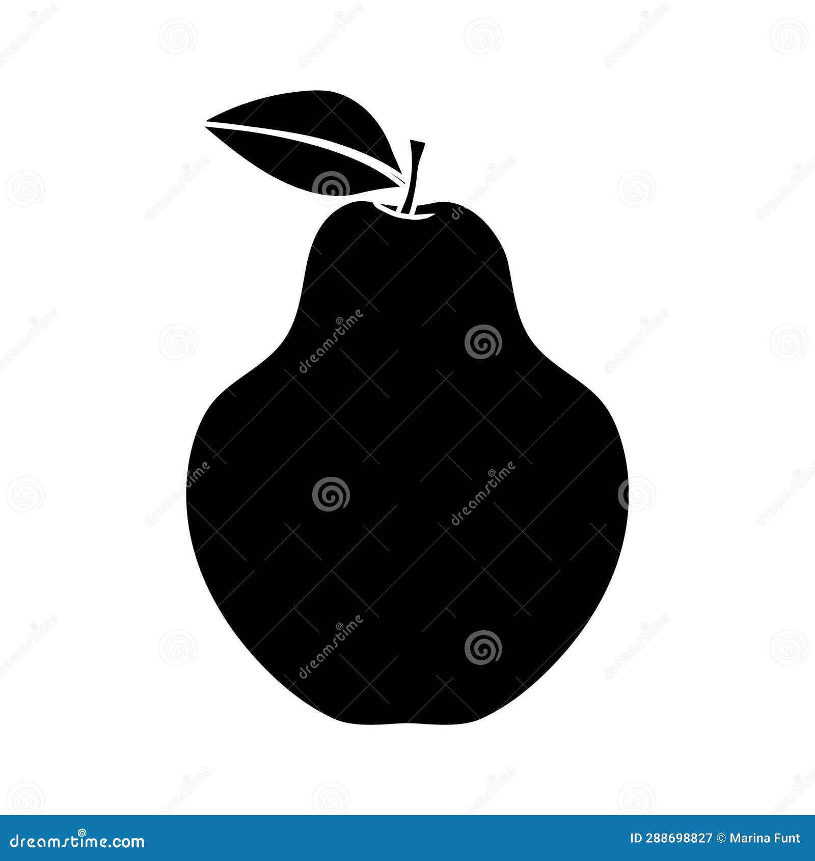 Pear Simple Fruit Icon for Web. UI Gradient Icon, Sign or Logo Stock ...