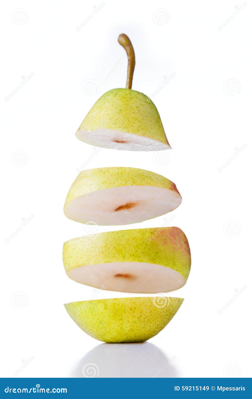 Pear Slices stock image. Image of fruits, vegetarian - 59215149