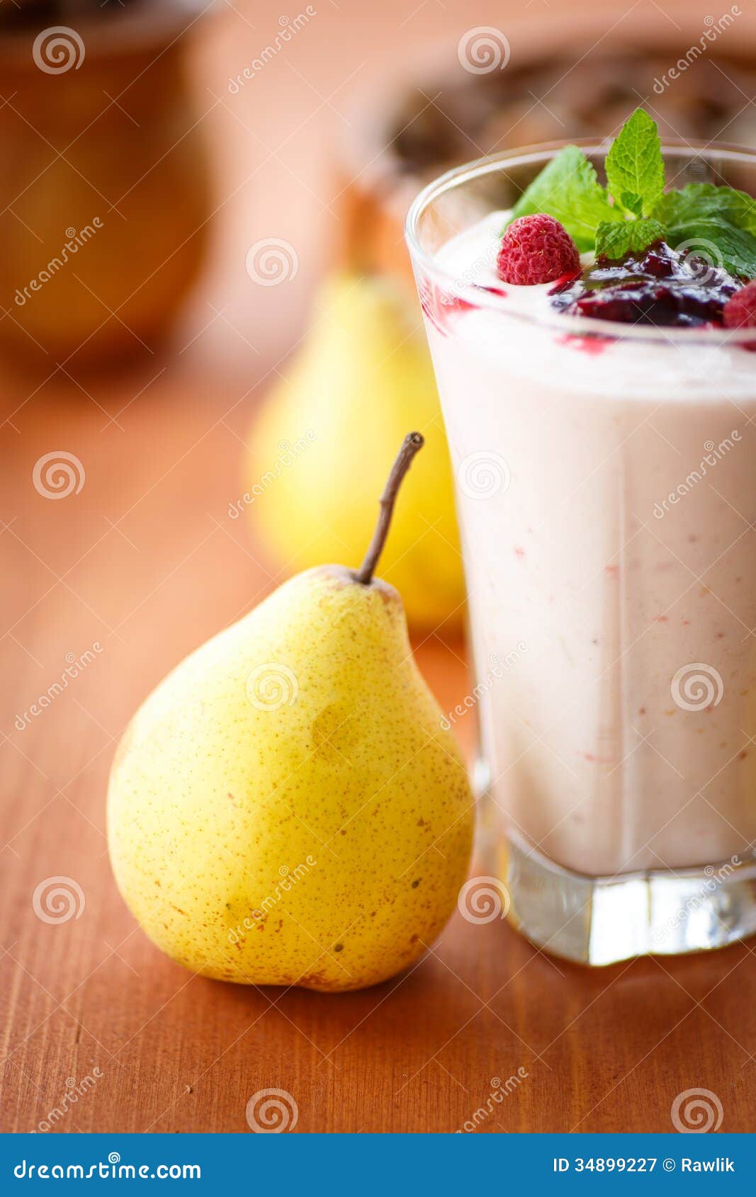 Pear smoothie stock image. Image of milkshake, juice - 34899227