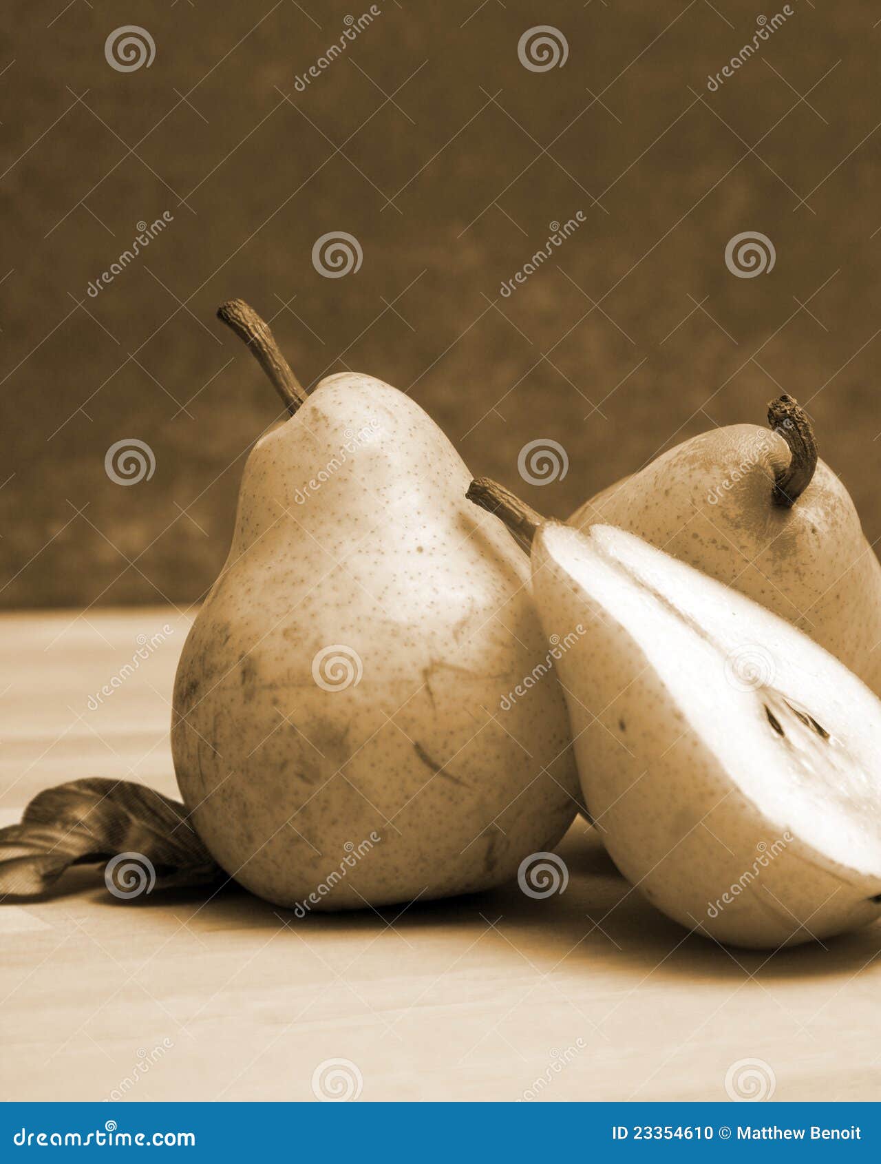Pear Still Life stock photo. Image of delicious, stem - 23354610